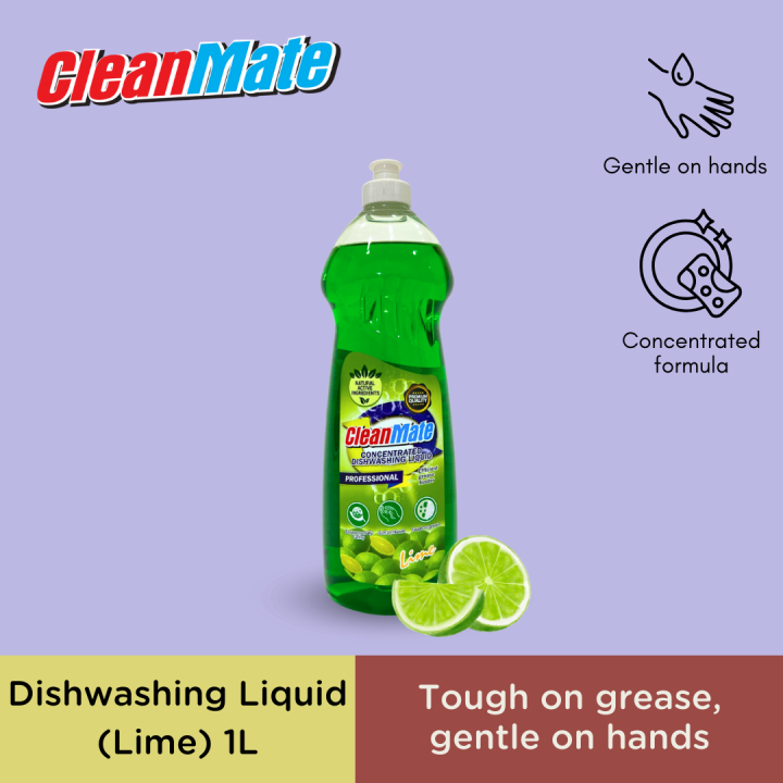 Cleanmate Dishwashing Liquid (Lime) 1L x 1 CTN Like Sunlight Special ...