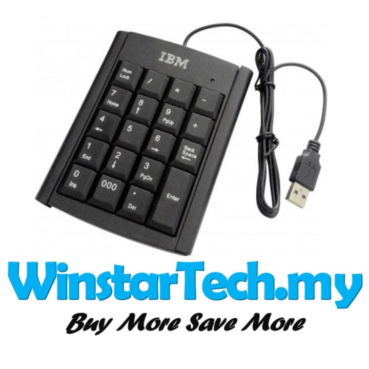 Ibm Mini Usb Numeric Keypad Number Keyboard Numpad Calculator Lazada