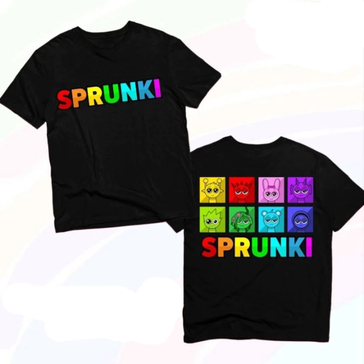 เสื้อยืดเด็ก SPRUNKI CHILDRENS CLOTHES ALL CHARACTERS ฟรี NAMA 90-150CM ...