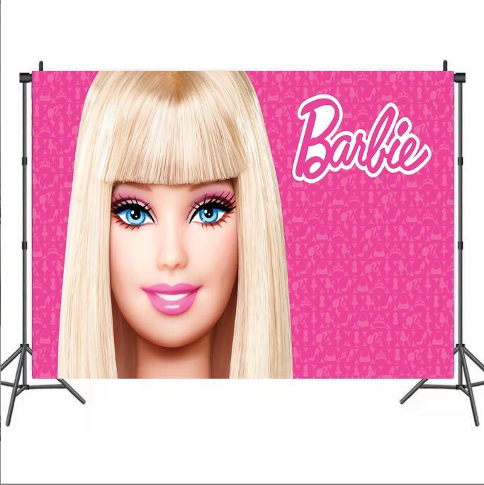 Barbie Backdrop Princess Backdrop Girls Party Birthday Decorations ...