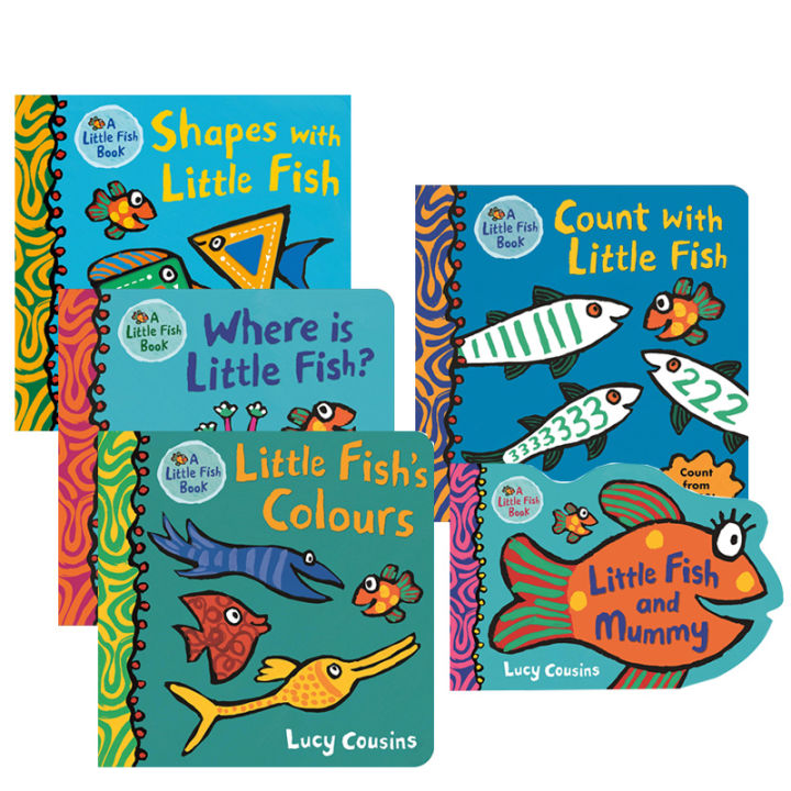 milu Little Fish Lucy Cousins Little Fish 5 ชิ้น Lucy Cousins หนังสือ ...