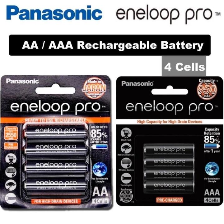 Panasonic Eneloop Original Battery AA AAA Rechargeable Battery NI-MH ...