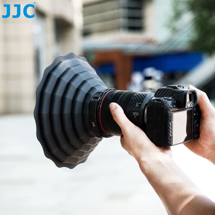 JJC Universal Silicone Lens Hood สำหรับขจัดการสะท้อนของกระจกเข้ากันได้กับเลนส์กล้อง DSLR ...