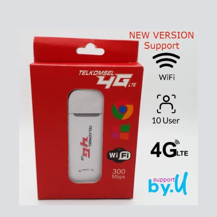 Modem USB WIFI 4G LTE DONGLE 300Mbps Unlock Semua Kartu GSM | Lazada ...