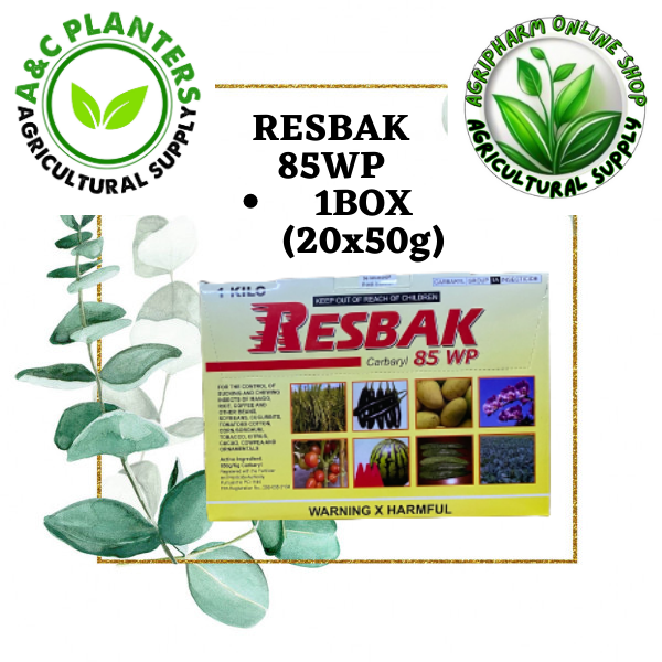 RESBAK 85 WP Insecticide 1BOX (20X50g) | Lazada PH