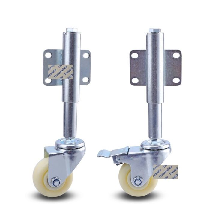 2.5" 3" Nylon Spring-loaded Gate Adjustable Swivel Industrial Castor ...
