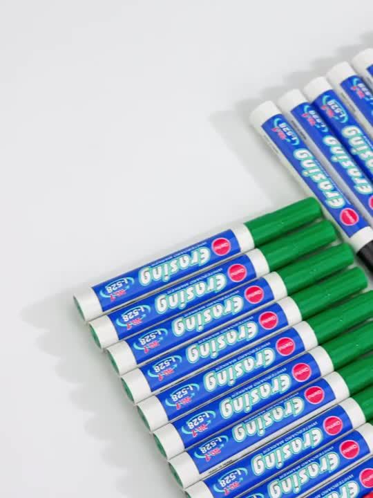 Gthecolorful Black School Classroom Supplies Magnetic Whiteboard Pen Markers Dry Eraser Pages