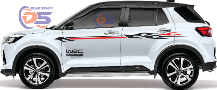 STIKER MOBIL DAIHATSU ROCKY STIKER TRIBAL WRC STIKER VARIASI BODY MOBIL ...