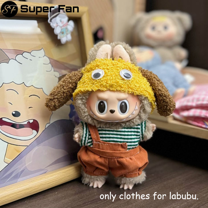(Super Fan) Labubu Keychain Clothes Only 17cm Labubu Cute Set Labubu ...