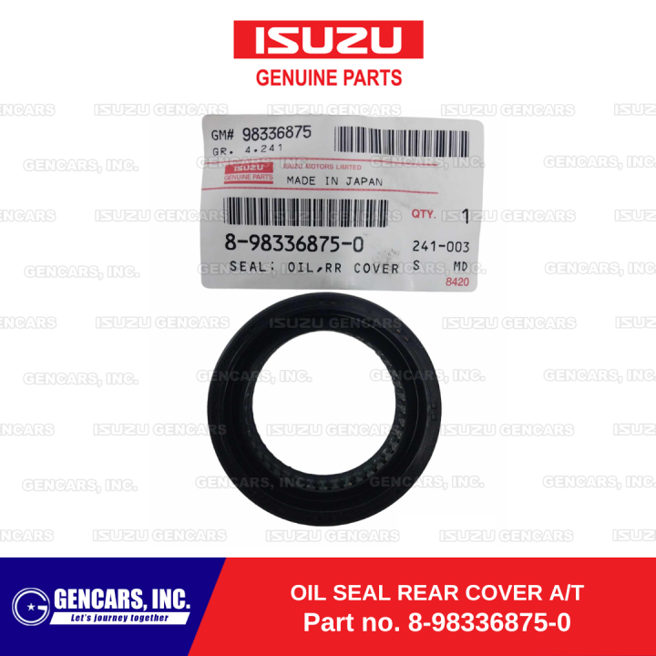 Isuzu Oil Seal; Rear Cover for Mux / Dmax AT 2015-2023 (8983368750 ...