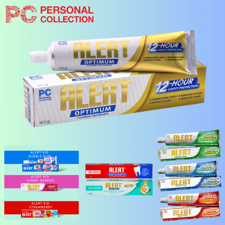 Personal Collection Alert Toothpaste Optimum, Anti Cavity, Intense ...