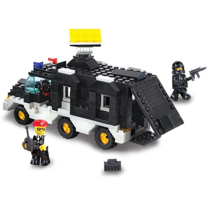 HOT!!!☸ pdh711 SLUBAN SWAT Command Car LEGO Compatible Building Brick ...