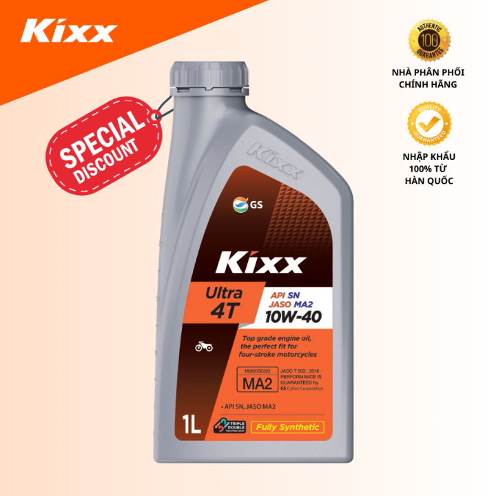 DẦU NHỚT XE SỐ VÀ XE CÔN TAY KIXX ULTRA 4T SN 10W-40 1.0L | Lazada.vn