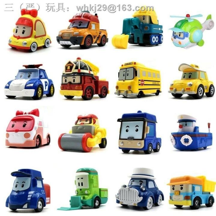 Free Shipping ！19 Styles Robocar Poli Robot Amber Roy Helly Car Toy ...