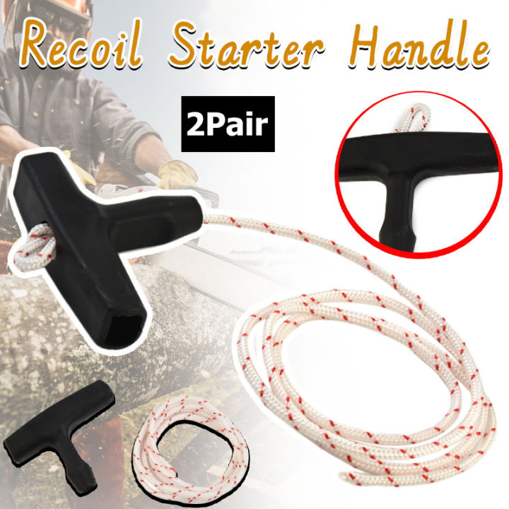 2pc New 1m Universal Generator Starter Handle Without Cover Pull Cord ...
