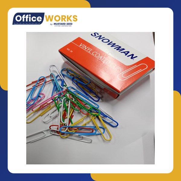 Snowman Vinyl Coated Clips No.50 / No.30 sold per 5box | Lazada PH