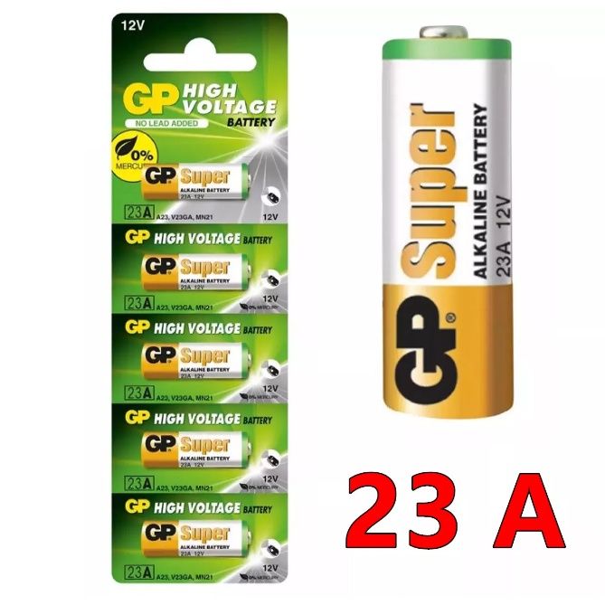 GP 23A 23AE A23 V23GA 23AF-2C5 12V Ultra Super Alkaline Battery Bateri (1Pcs/5Pcs) 100% Original ...