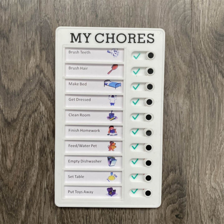 Chore Chart Memo Checklist Board Daily to Do List Planner Check List Chore Board for Kids Adults ...