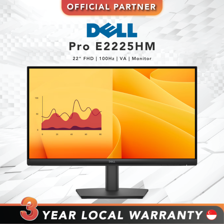 Dell Pro E2225HM | 22" FHD | 100Hz | VA | Monitor | Lazada Singapore