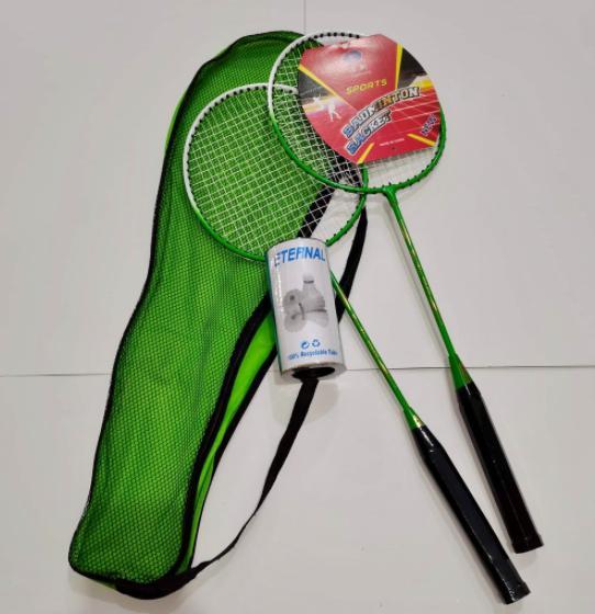 ME Sports Badminton racket set 2pcs double racket with free shuttlecock ...