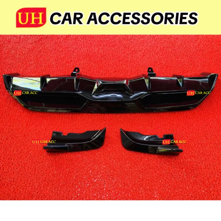 HONDA CITY HATCHBACK 2021 2022 2023 REAR DIFFUSER LIP 3PCS 2024 DESIGN ...