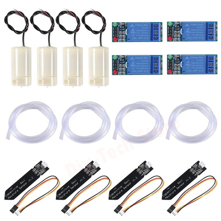Automatic Irrigation DIY Kit, Capacitive Soil Moisture Sensor, 1 ...