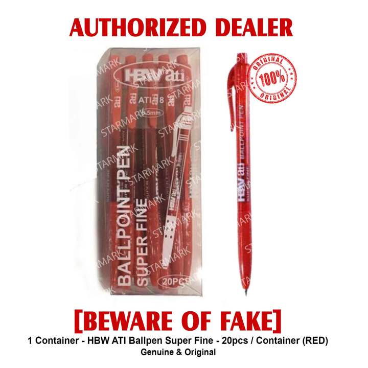 HBW ATI Ballpen Ballpens BLACK BLUE RED 0.5mm 20pcs per box Ball Pen ...