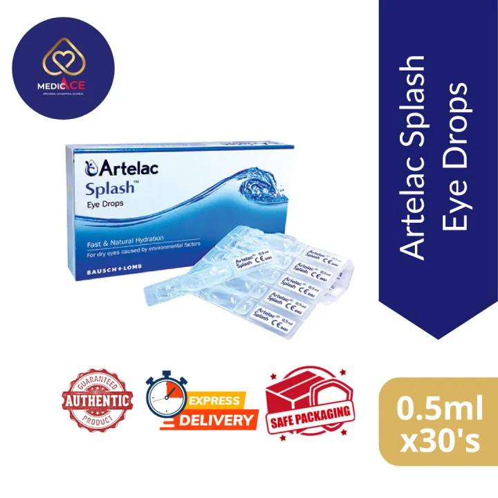 Artelac Splash Eye Drops 0.5mlx30's Convenient Single Dose Units (Exp ...