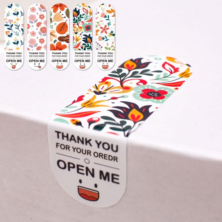 Thank You for Your Order Sticker for Seal Labels Floral Color Labels ...