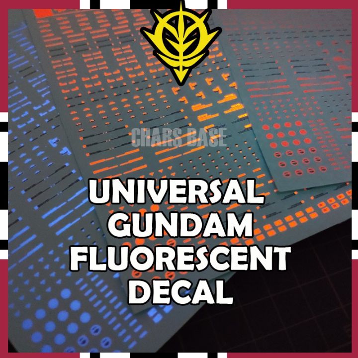 UNIVERSAL DECAL WATERSLIDE DECAL FLUORESCENT DECAL | Lazada