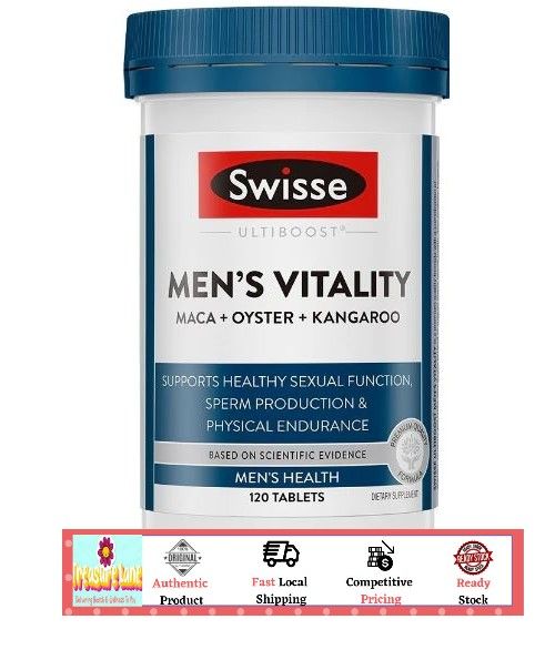 Swisse Ultiboost Men’s Vitality Supplement with Maca + Oyster ...