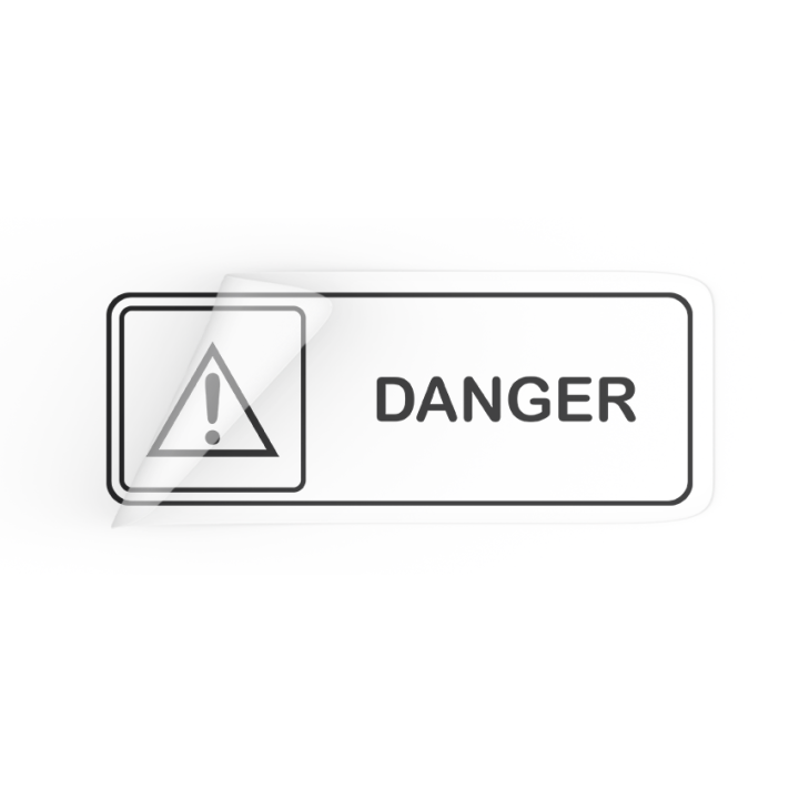 danger sticker sign - stiker penanda bahaya - stiker dinding - stiker ...