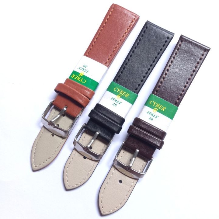 TALI KULIT CYBER MODEL POLOS STRAP JAM TANGAN CYBER MURAH | Lazada ...