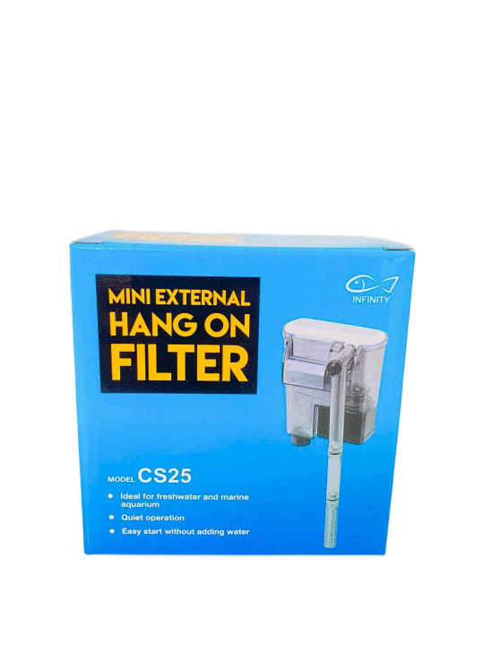Infinity Slim External Hang on Filter CS25 for Fish Tank Aquarium ...