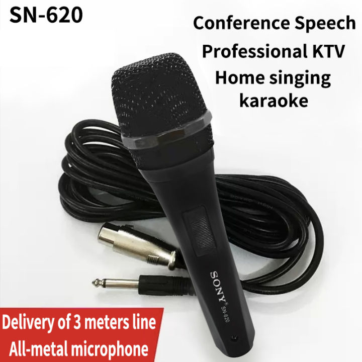 100% Original SN-620 Microphone With 3-5 meter Chord SONY Professional Dynamic In hand ...