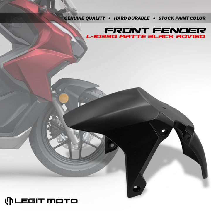 LEGITMOTO ADV 160 FRONT FENDER MATTE BLACK FINISH FAIRING FOR HONDA ...
