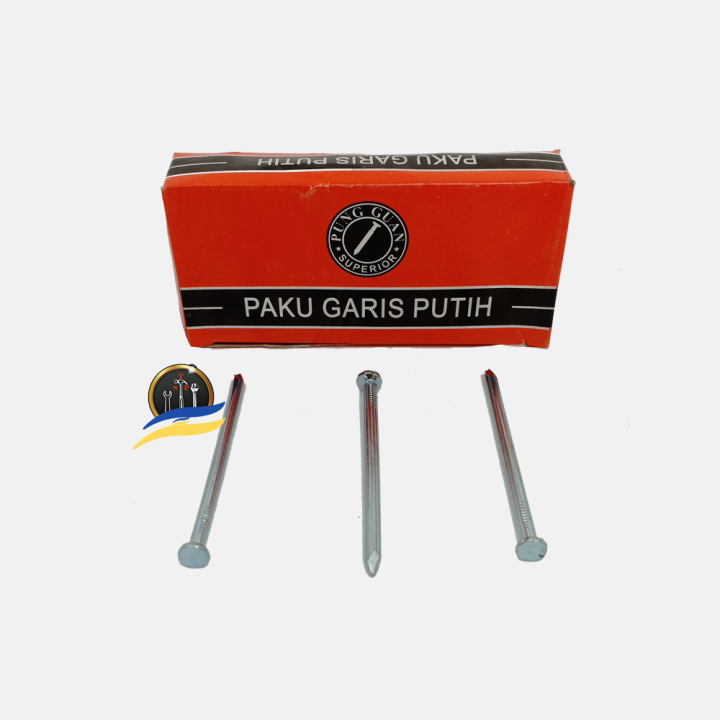 Paku Beton Garis Putih DN Paku Tembok Paku Beton Putih Varian Ukuran ...