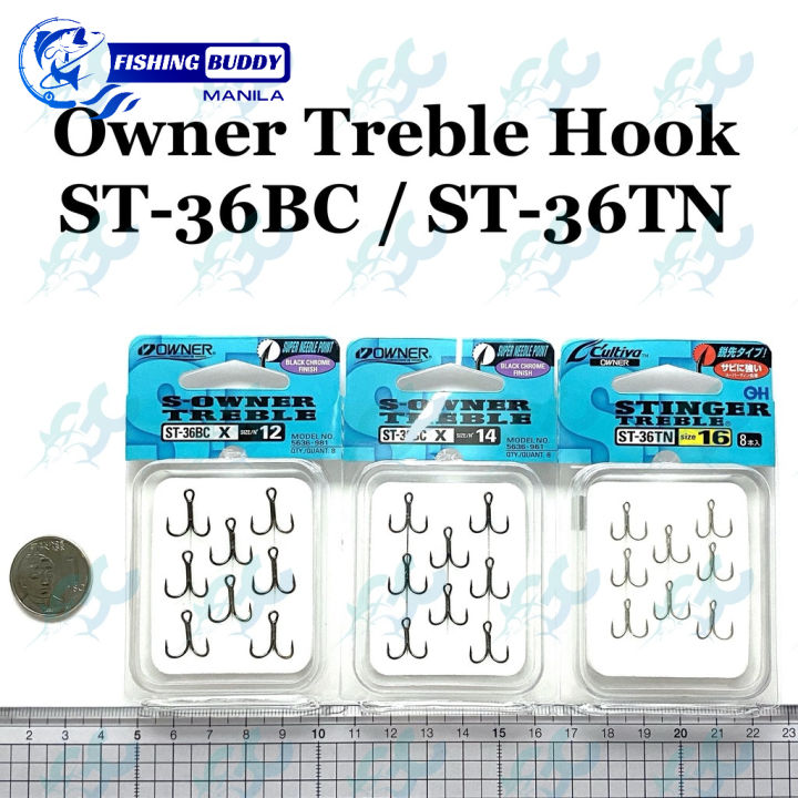 Owner Treble Hook ST-36BC / ST-36TN Fishing GoodCatch | Lazada PH