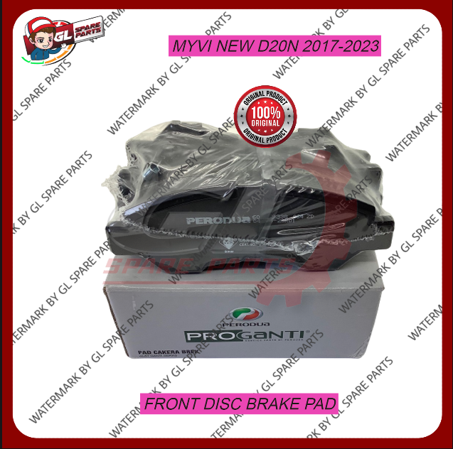 ORIGINAL PERODUA MYVI NEW D20N 2018-2023 FRONT DISC BRAKE PAD (100% ...