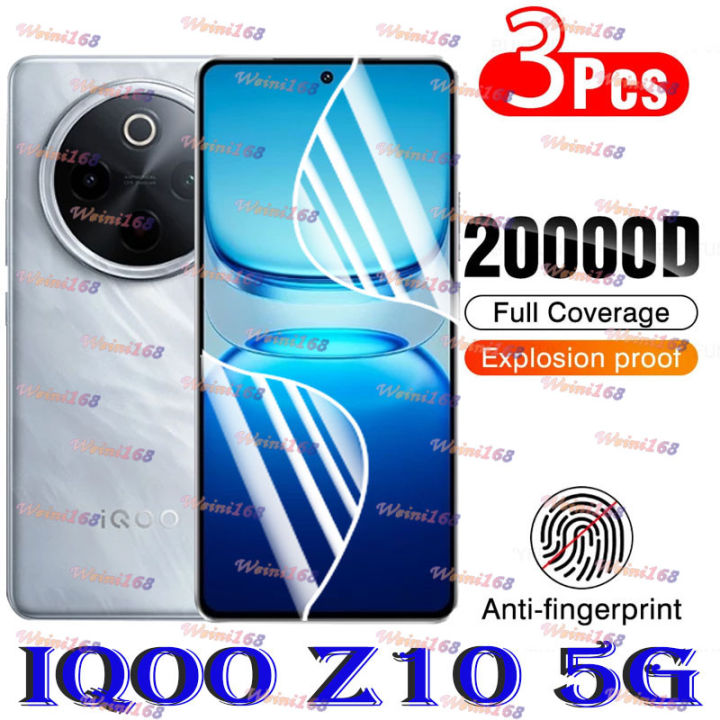 IQOO Z10ฟิล์มไฮโดรเจล5G 3ชิ้นสำหรับ Z10 IQOO 5G Z10 IQOO Z10 Z10 5G 2025ป้องกันเต็มหน้าจอฟิล์ม ...