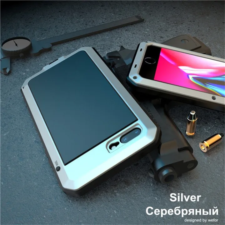 R- just Heavy Duty Protection Armor Metal Phone Case for iPhone 16 Pro ...