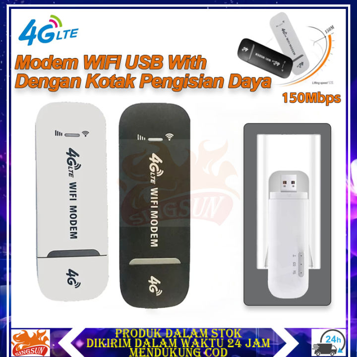 COD Modem WIFI USB 4g All Operator LTE SIM Card Dongle Support 10 Devices Dengan Kotak Pengisian ...