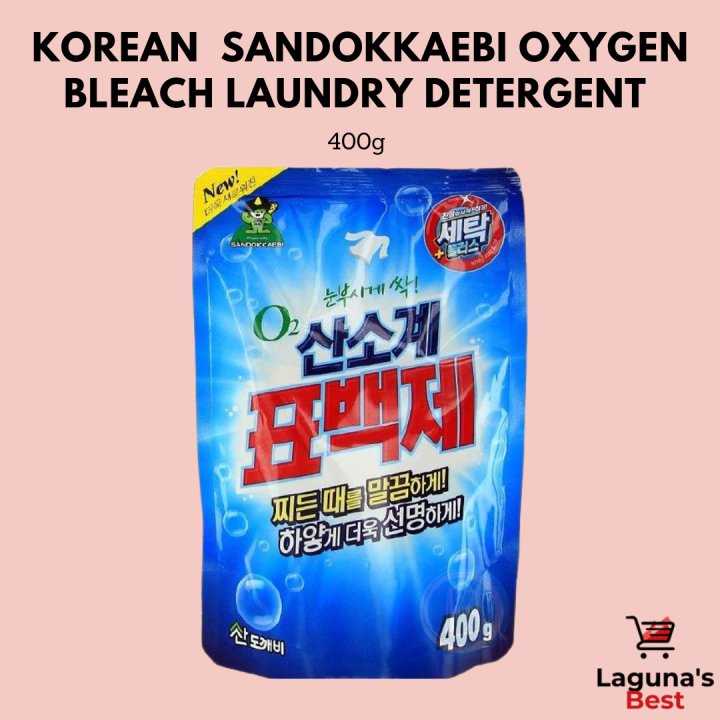 Korean Sandokkaebi Clothes Oxygen Bleach Laundry Detergent Powder 400g ...