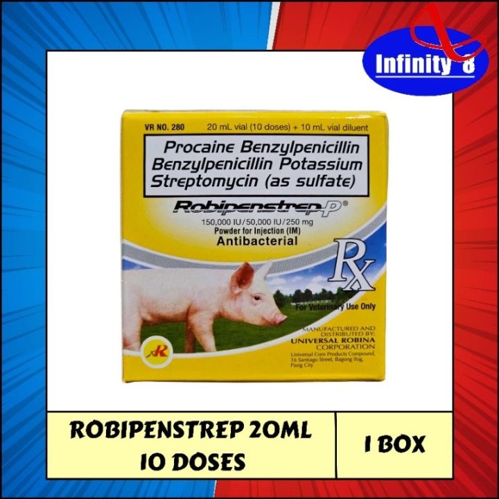 ppoiRobipenstrep 20ml vial (10 doses) | Lazada PH