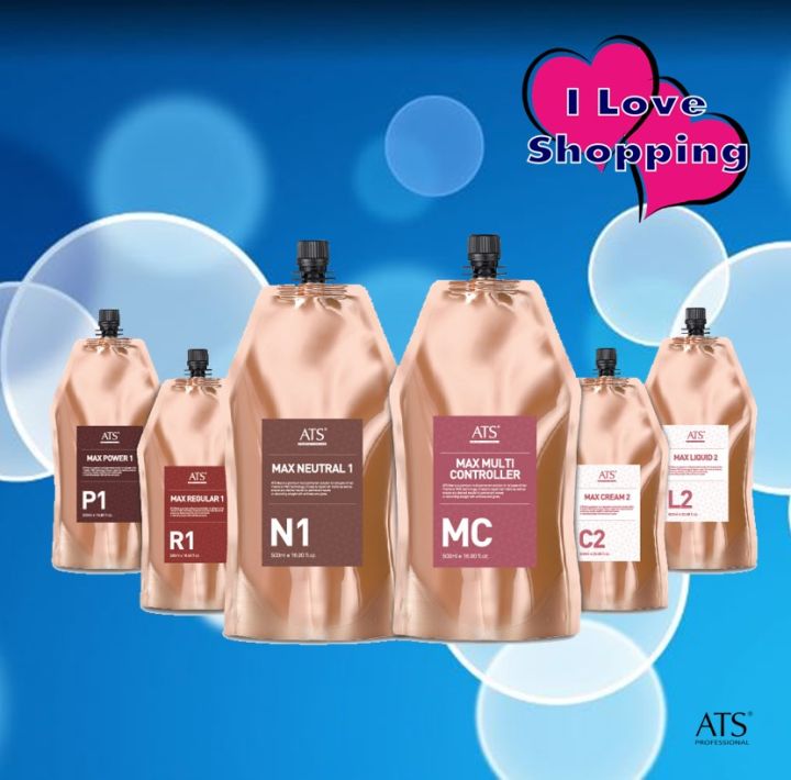ATS Max P1, R1, MC, N1, L2, C2 ยายืดผม 500 ml และยาโกรกน้ำ หรือยาโกรก ...