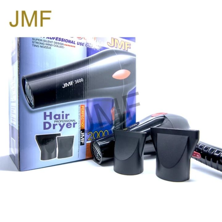 DR ไดร์เป่าผม JMF Hair Dryer 2000 วัตต์ รุ่น RCT-3600 (สีดำ ) #57 เครื่องเป่าผม ที่เป่าผม ...