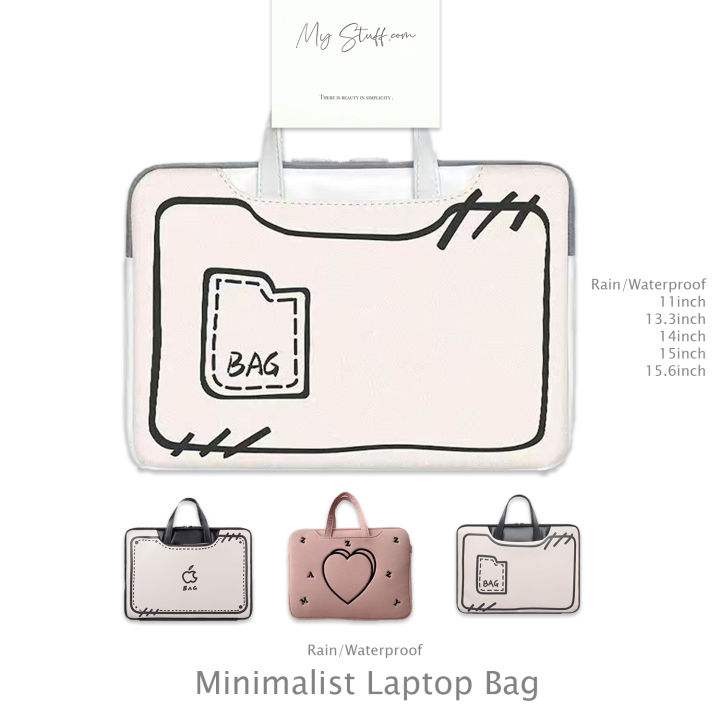 My Stuff's Japanese Minimalist Ins Laptop Pouch Bag 11 13 14 15 inch ...