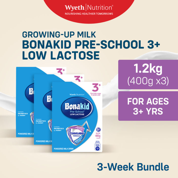 BONAKID PRE-SCHOOL 3+ Low Lactose for Children Over 3 Years Old 1.2kg ...