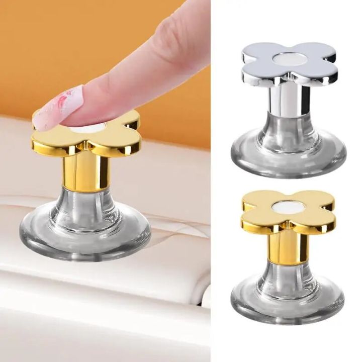 Toilet Push Button Smooth Flower Shaped Flush Replacement Press Button ...