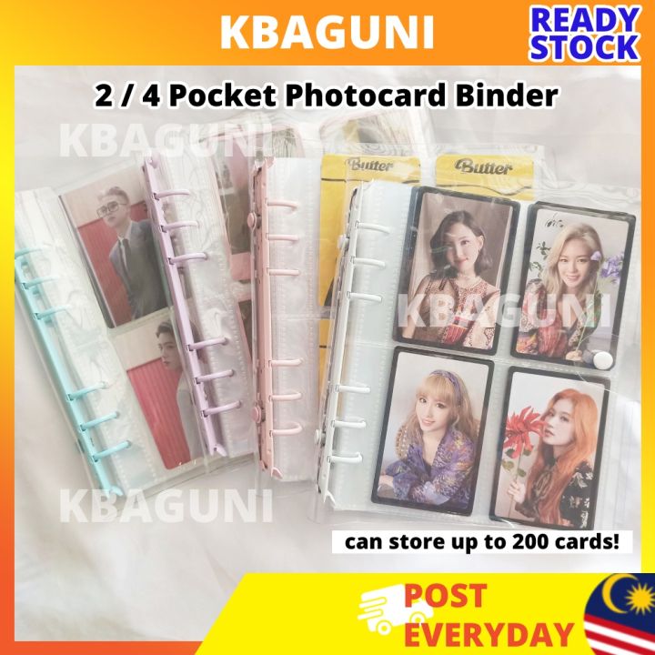 Kbaguni 200 Pocket Photocard Binder 2R 3R Glitter Photo Card Sleeve BTS NCT EXO BLACKPINK PC ...